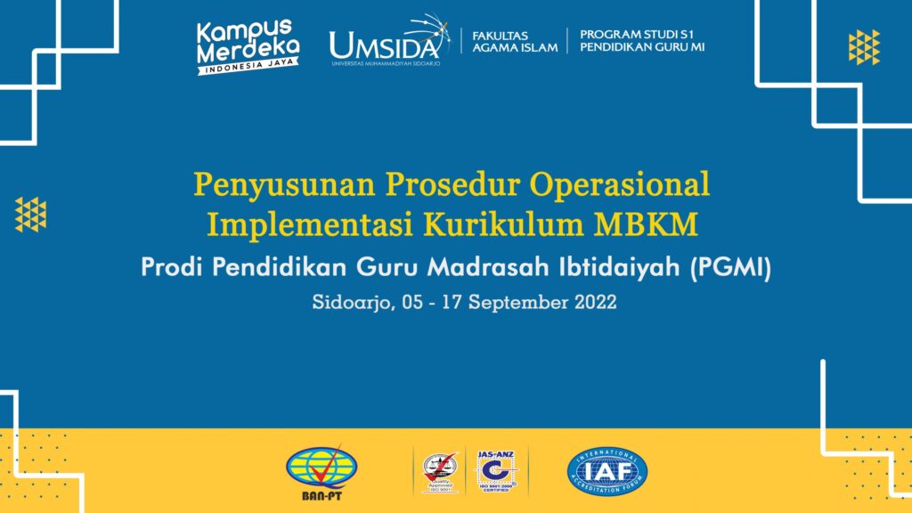 Penyusunan Prosedur Operasional Implementasi Kurikulum MBKM, Intens dan ...